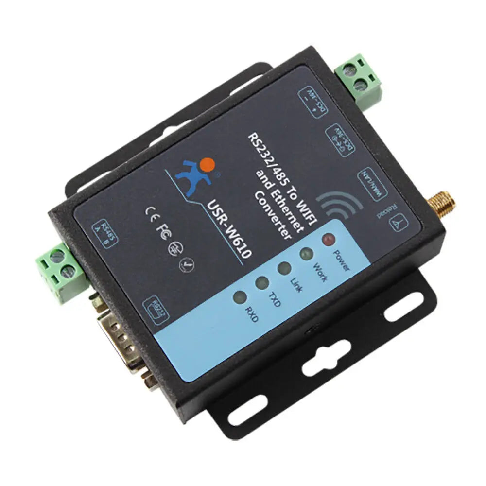 Serial to WiFi Ethernet Wireless Converter RS232 RS485 Serial Server A ...