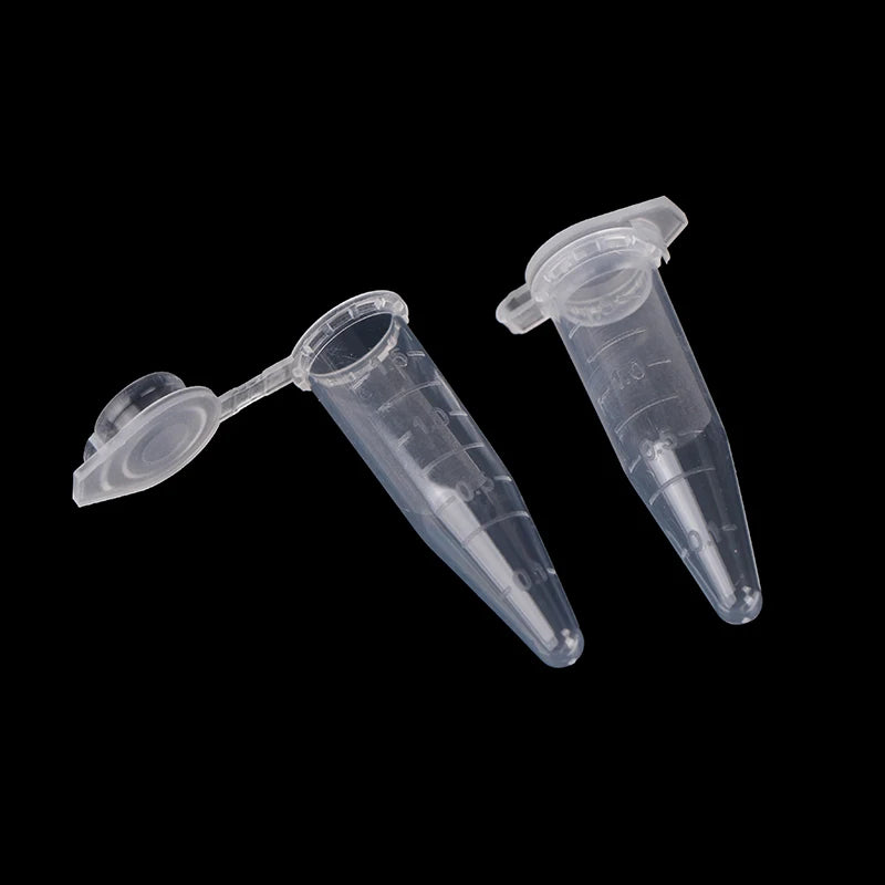1.5ml Mini Plastic Microcentrifuge Lab Test Tubes with Graduated Marki ...