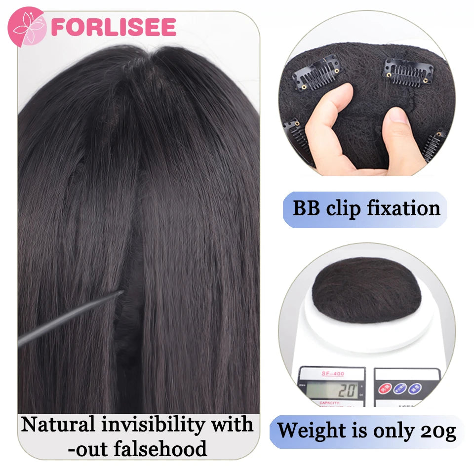 Invisible Hair Topper for Volume - One-Piece Wig Pad for Natural Look ...