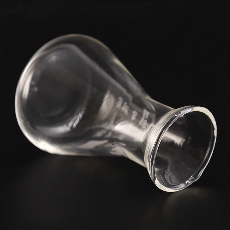 50ml Clear Glass Conical Erlenmeyer Flask Lab Equipment Wide Mouth ...